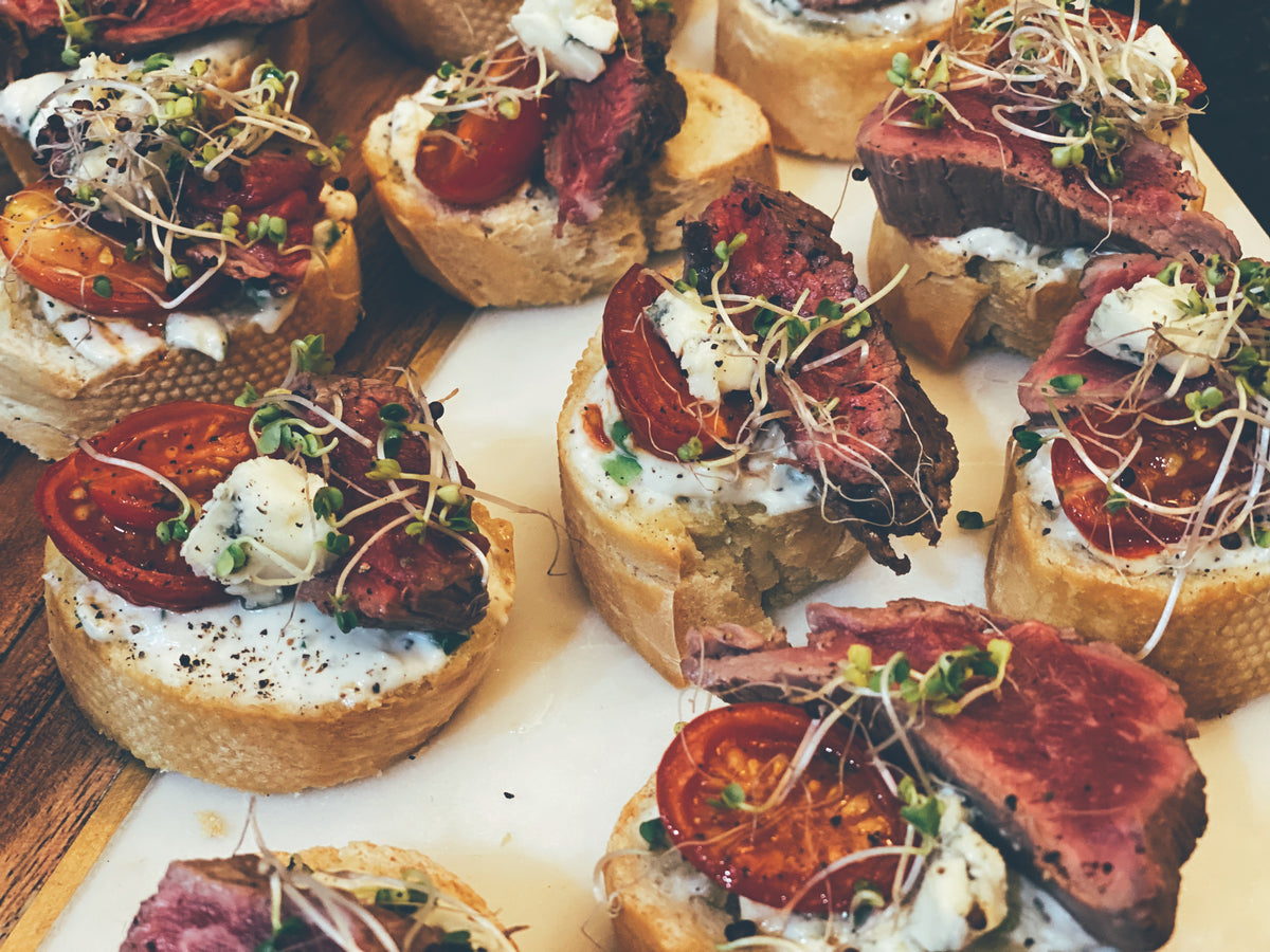 Filet Mignon Crostini | Triple C Angus